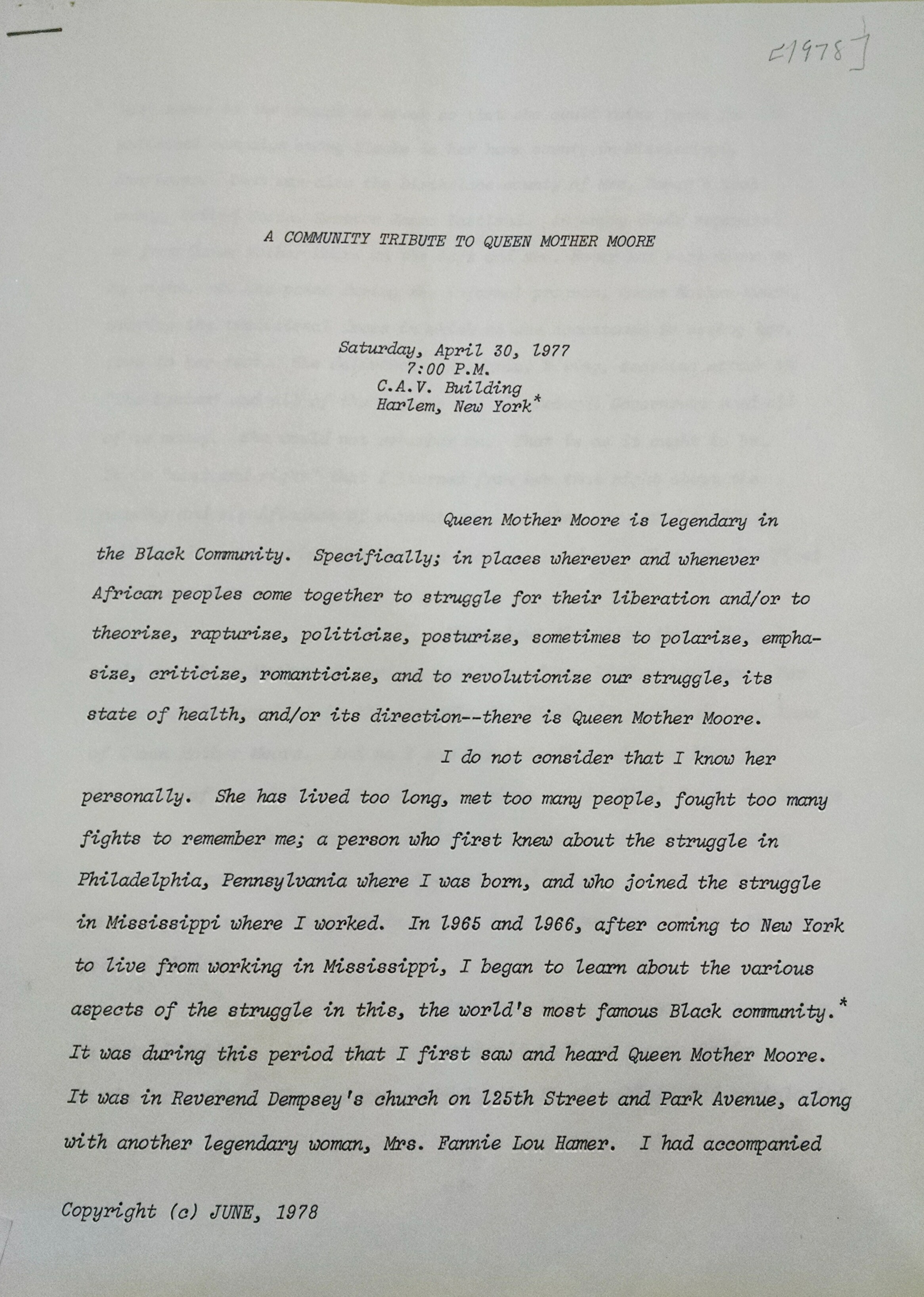 BHM 2015: Findings in the Geraldine Wilson Papers Collection – Diary of ...